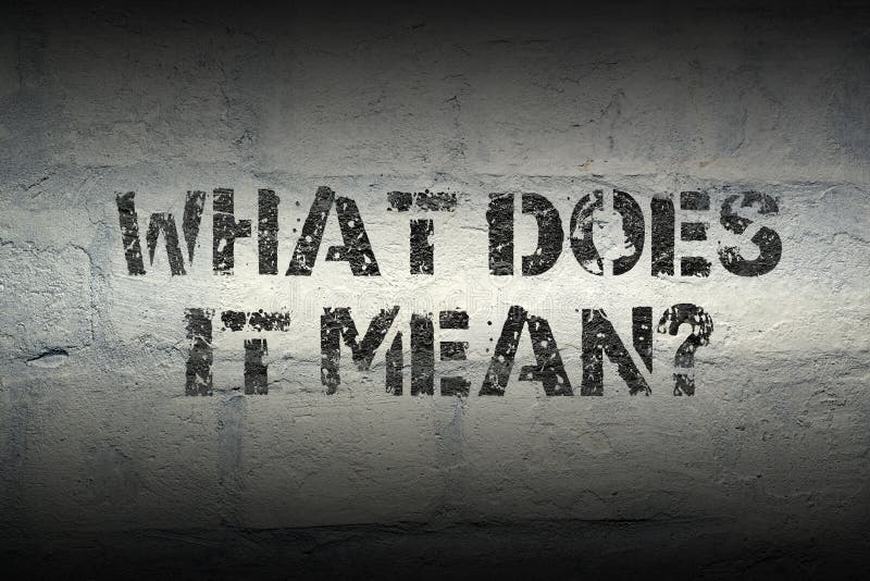 Che Cosa Significa Le Parole Scritte a Mano Su Libro Bianco Sopra La ...