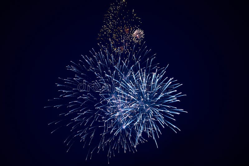 Cheap Beautiful Sparkling Fireworks, Blue, Night Sky, Background ...