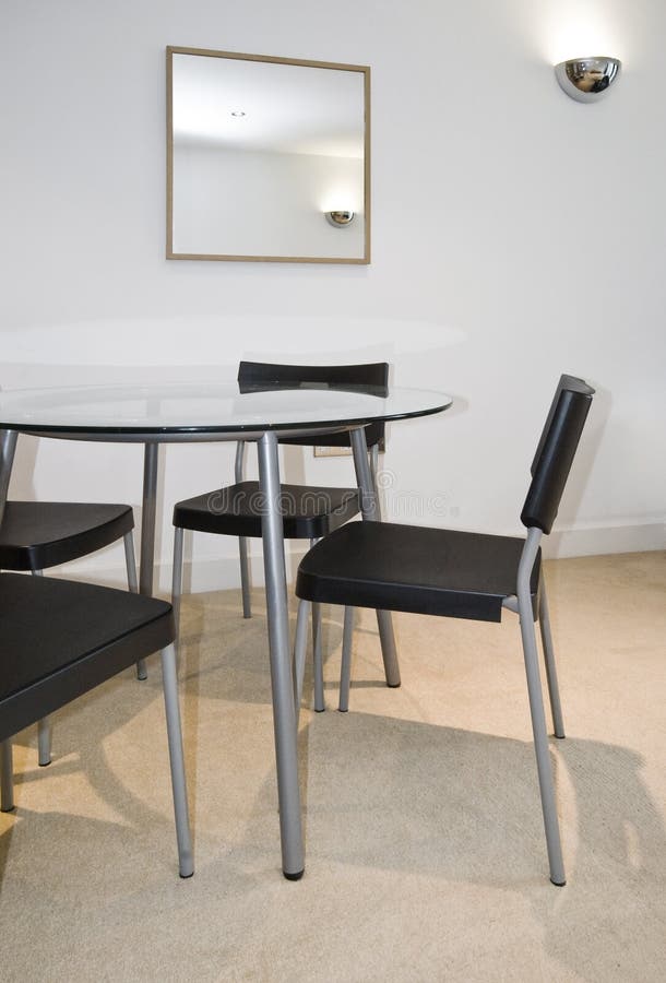Dining Table with Red Cloth Stock Image - Image of luxury, cupboard ...