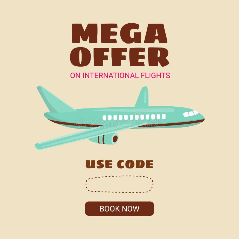 Cheap Flights. Flight Concept. Offer Flights. Inscription - Big Sale ...