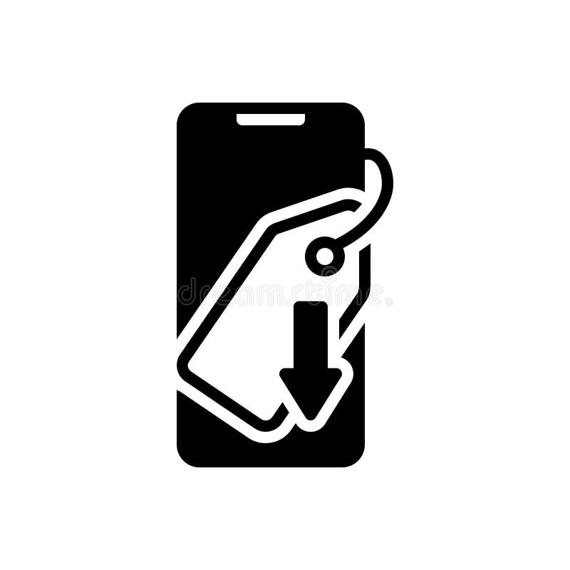 Black Solid Icon for Cheap, Price and Tag Stock Vector - Illustration ...