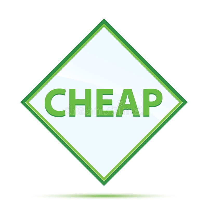 Cheap Modern Abstract Green Diamond Button Stock Illustration ...