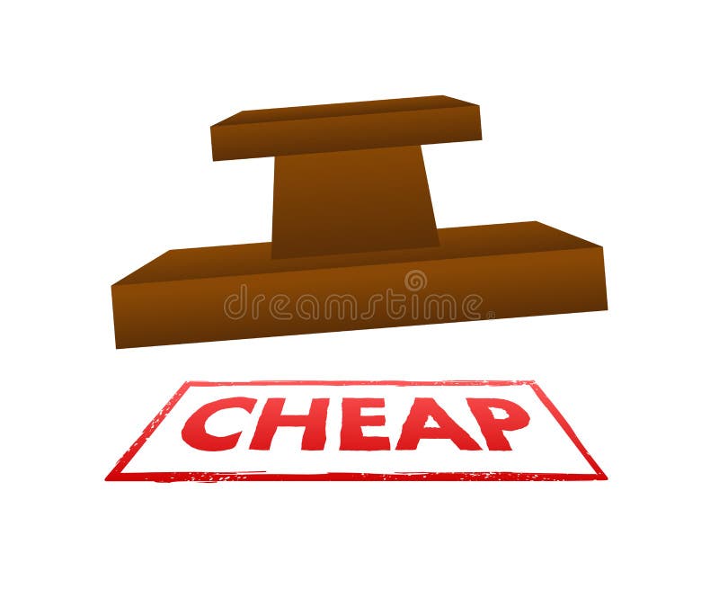 Cheap Red Icon, Label, Stamp. Vector Stock Illustration. Stock Vector ...