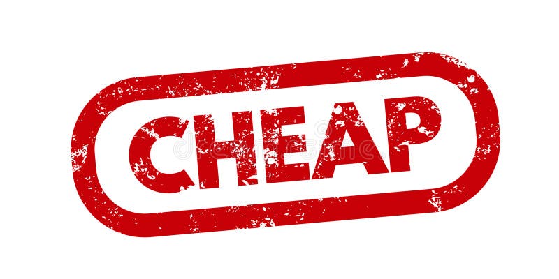 Cheap Red Rubber Stamp in Grunge Effect Stock Vector - Illustration of ...