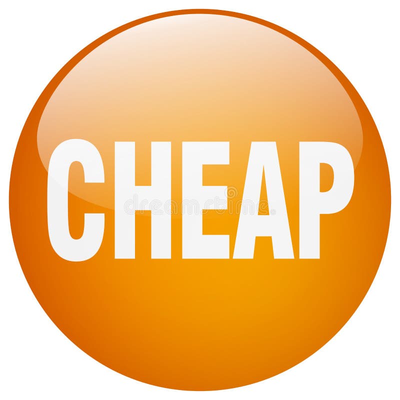 Cheap button stock vector. Illustration of graphic, glossy - 122781026