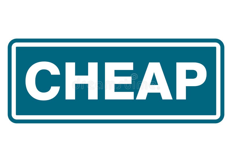 Cheap sign, icon, stamp stock vector. Illustration of stamp - 92101288