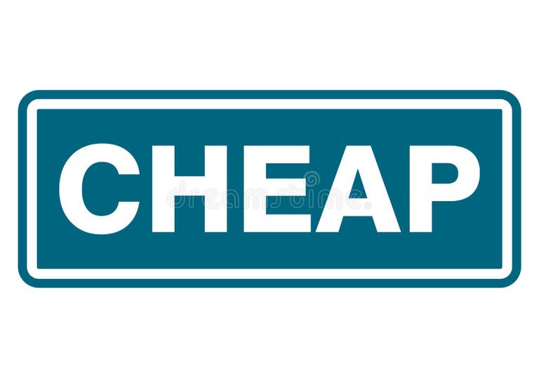 Cheap sign, icon, stamp stock vector. Illustration of stamp - 92101288