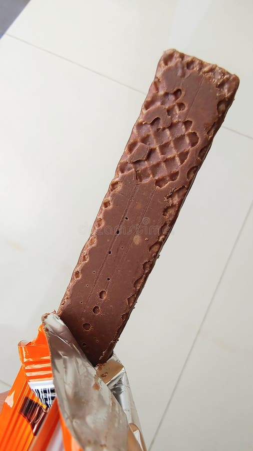 Cheap Snack Crispy Wafer Chocolate Bar Editorial Photo - Image of ...