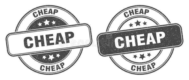 Cheap Stamp. Cheap Label. Round Grunge Sign Stock Vector - Illustration ...