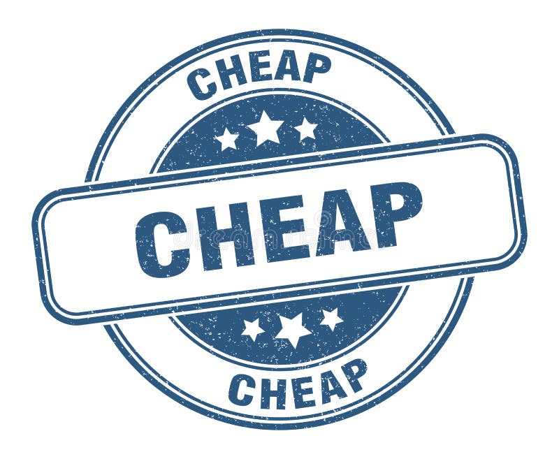 Cheap Stamp. Cheap Round Grunge Sign Stock Vector - Illustration of ...