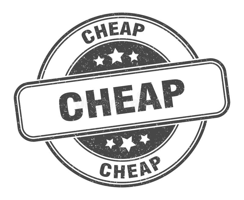 Cheap Stamp. Cheap Round Grunge Sign Stock Vector - Illustration of ...