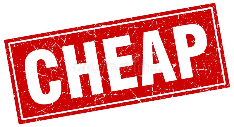 Cheap stamp stock vector. Illustration of grungy, textured - 125212656