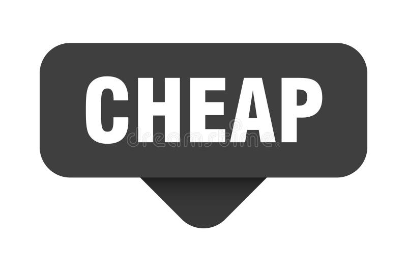 Cheap sticker. stock vector. Illustration of cheap, price - 158774008