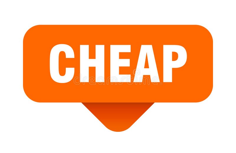 Cheap sticker. stock vector. Illustration of cheap, price - 158774008