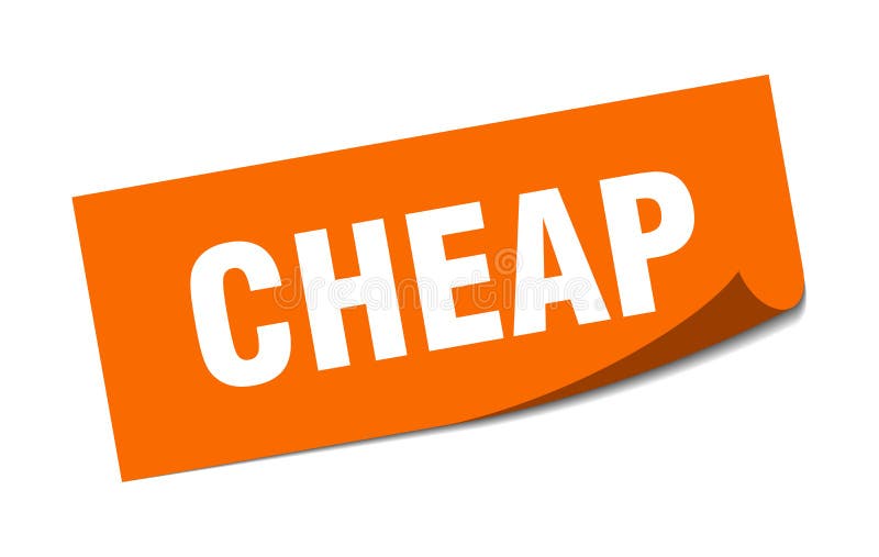 Cheap sticker. stock vector. Illustration of cheap, price - 158774008