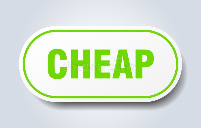 Cheap sticker. stock vector. Illustration of cheap, price - 158774008