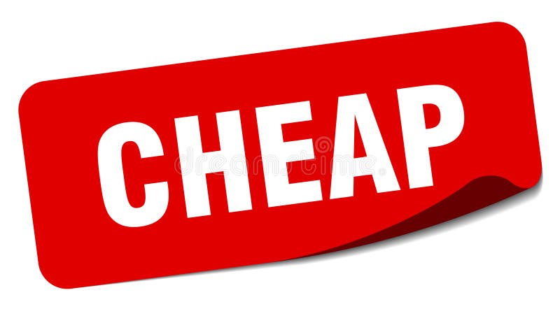 Cheap sticker. stock vector. Illustration of cheap, price - 158774008
