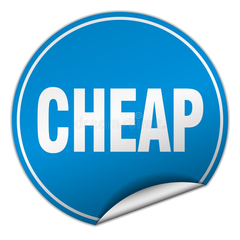 Cheap sticker. stock vector. Illustration of cheap, price - 158774008