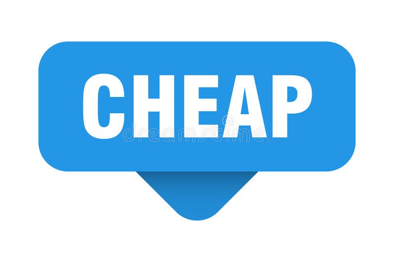 Cheap Sticker. Cheap Sign on Transparent Background Stock Vector ...