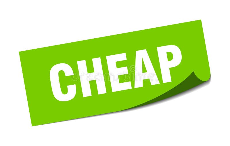 Cheap sticker. stock vector. Illustration of cheap, price - 158774008