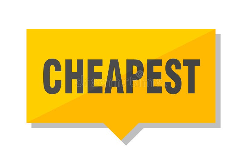 Cheapest price tag stock vector. Illustration of sticker - 118880837