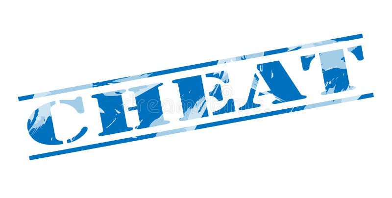 Cheat blue stamp stock illustration. Illustration of grungy - 97561000