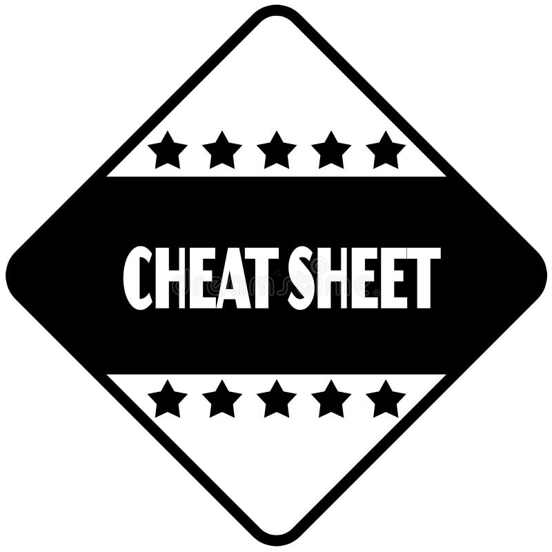 Cheat Sheet Stock Illustrations – 231 Cheat Sheet Stock Illustrations ...