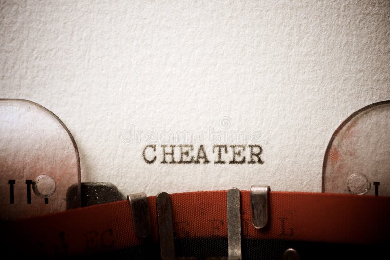 Cheater concept view stock photo. Image of fool, text - 276763774