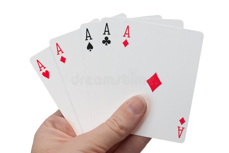 Cheating - Five Aces stock image. Image of cheat, poker - 25970933