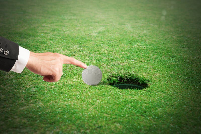 Cheating in golf stock photo. Image of hole, golf, achieve - 69320842