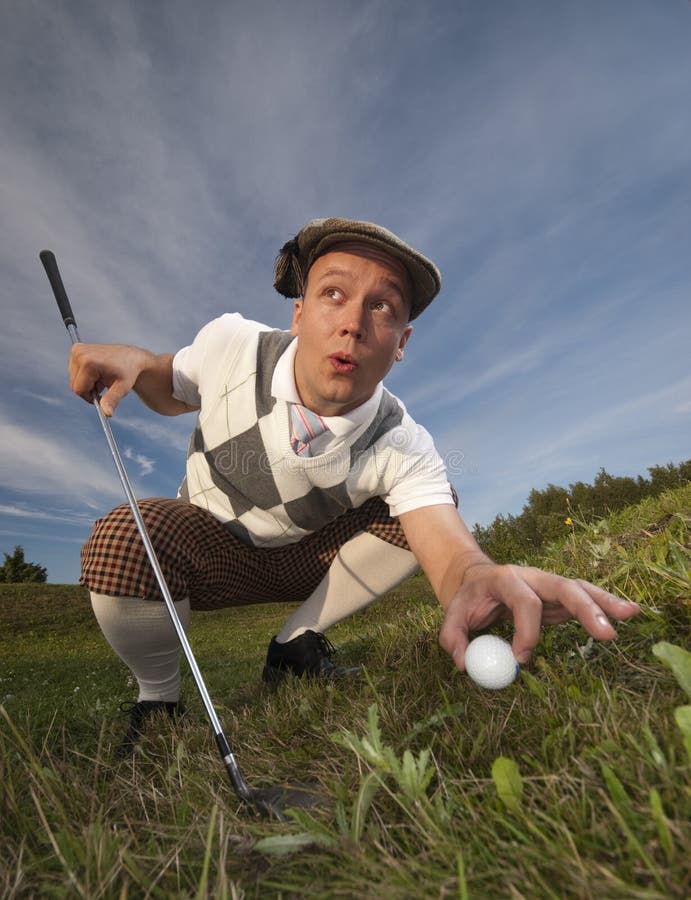 Cheating golfer stock photo. Image of competitive, unfair - 13520264