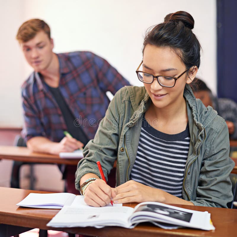 Cheating Wont Pay Off in the End. a Student Trying To See Another ...