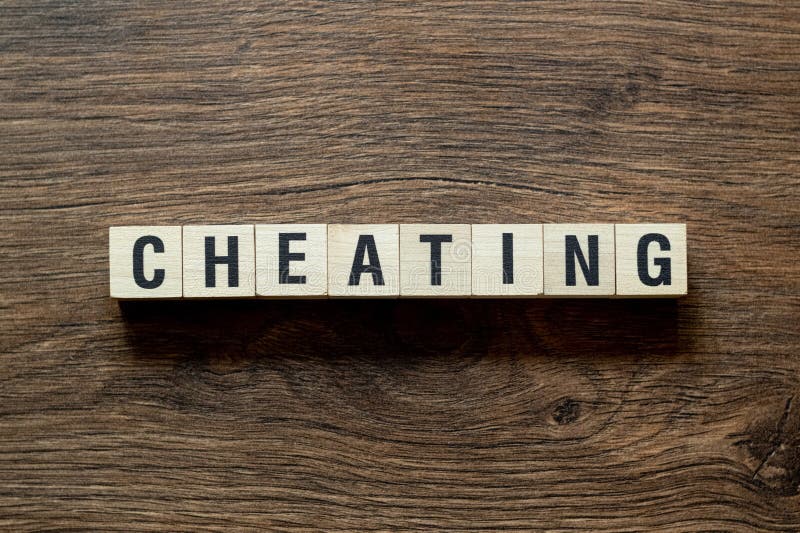 Cheating - Word Concept on Cubes Stock Image - Image of knowledge ...