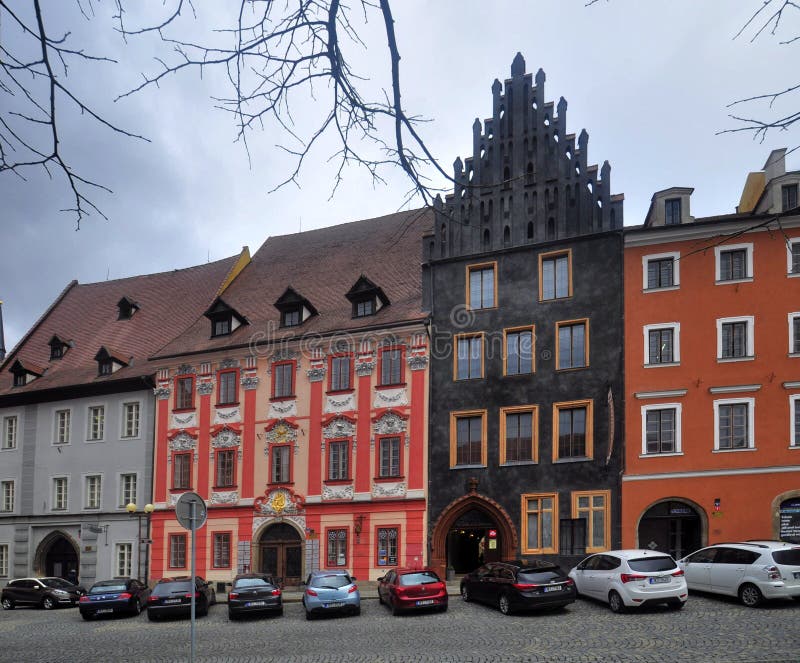 Street Of Cheb Town. Czech Republic Stock Image - Image of germany ...