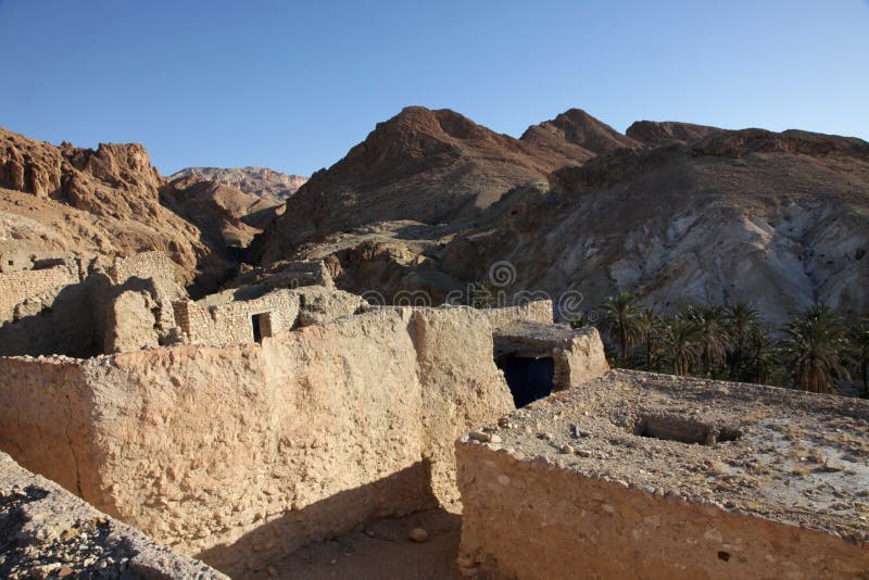 Chebika oasis stock image. Image of chebika, cave, geology - 12773485