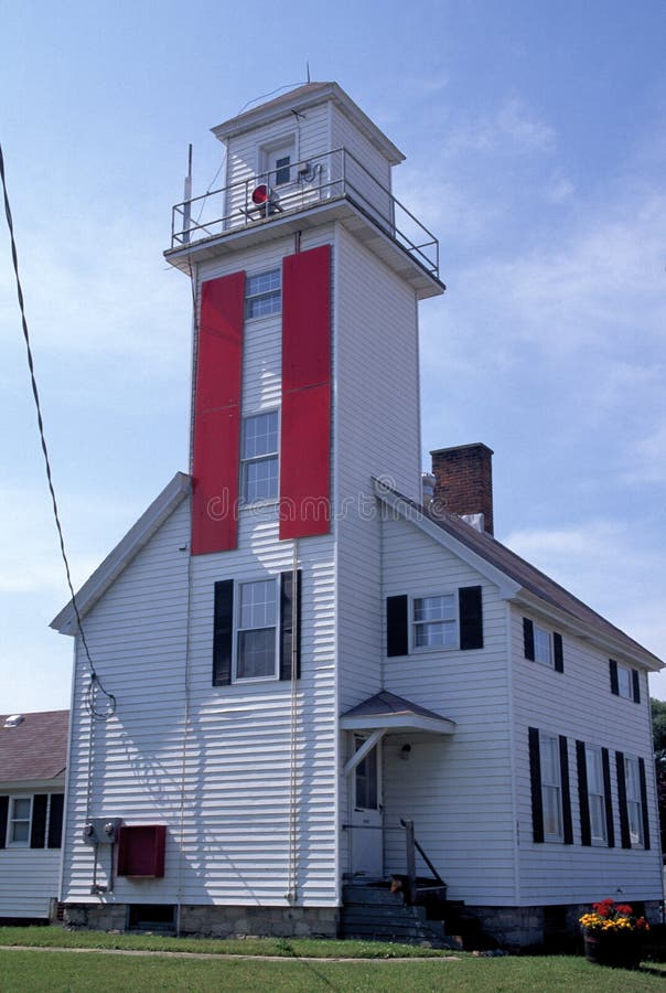 Cheboygan Range Light 59055 Stock Image - Image of lighthouse, front ...