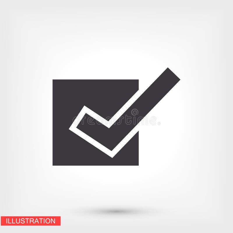 Chec Outline Icon Isolated on Background. Chec Symbol for Website ...