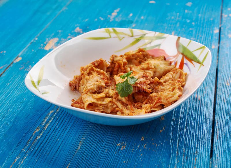 Ethiopian Chechebsa stock image. Image of close, pitta - 109485263