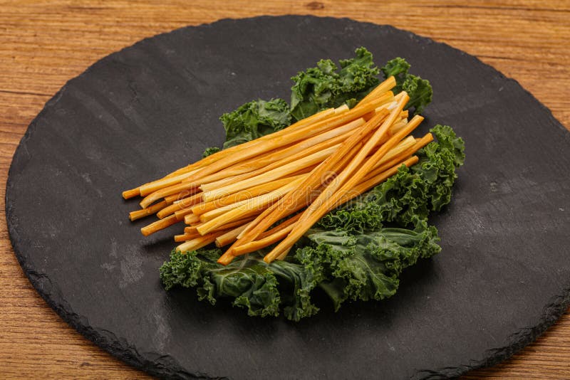 Chechel Cheese Sticks Over Board Stock Photo - Image of snack, brown ...