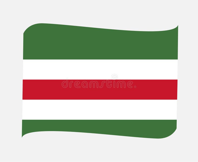 Chechen Republic Flag National Europe Emblem Ribbon Icon Vector Stock ...