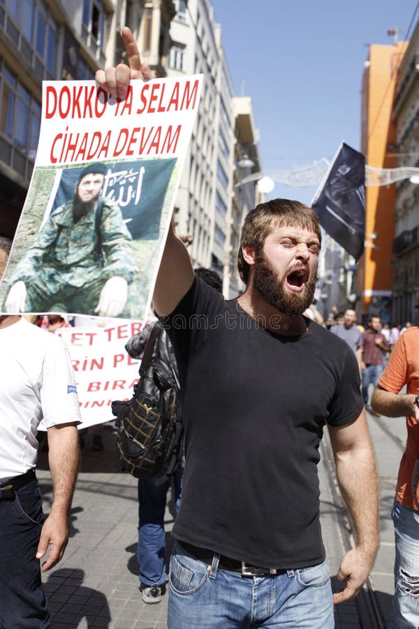Chechen Protest in Istanbul,Turkey Editorial Image - Image of russia ...