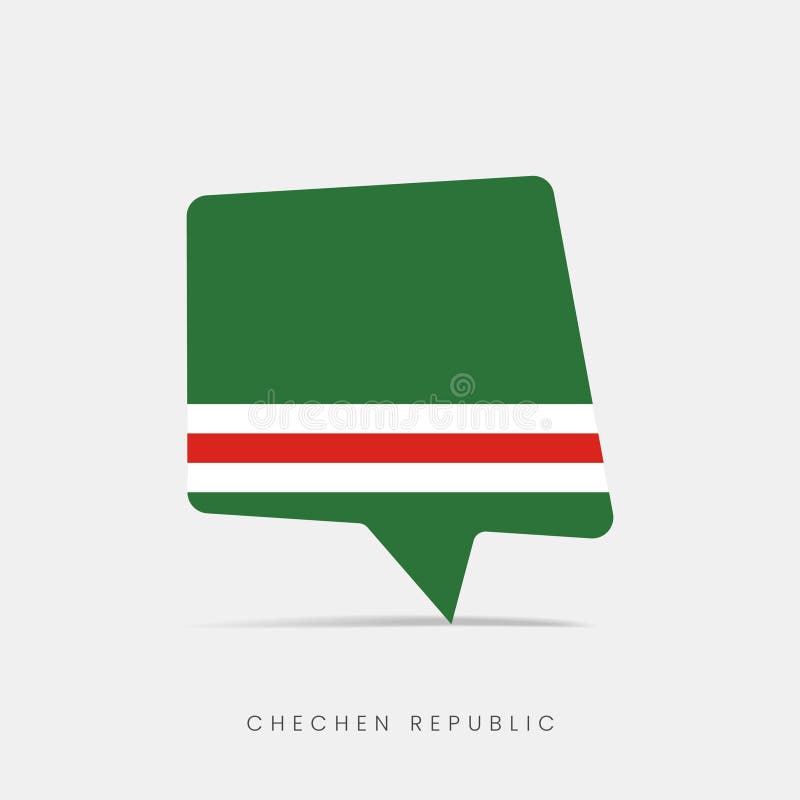 Chechen Republic Flag Bubble Chat Icon Stock Vector - Illustration of ...