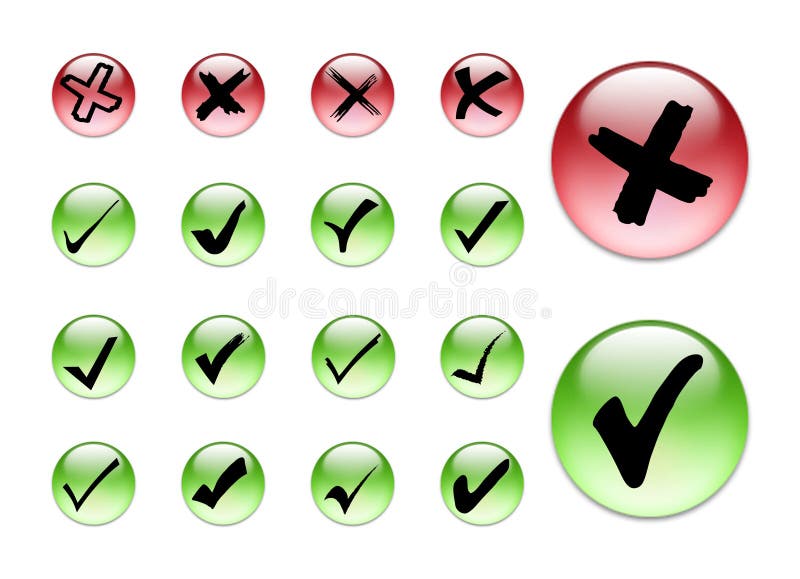 Simple Check Symbols stock illustration. Illustration of interface ...