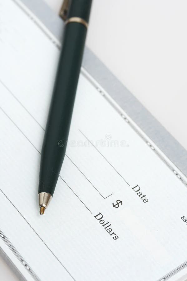 Writing a check stock image. Image of investing, financial - 10715365