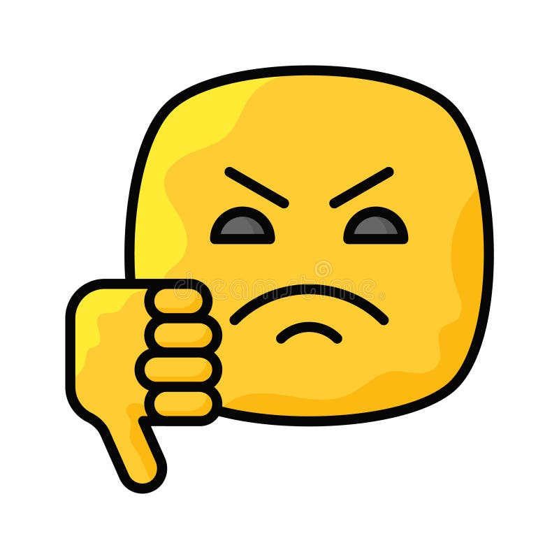 Check this Amazing Icon of Dislike Emoji, Unique and Creative Vector ...