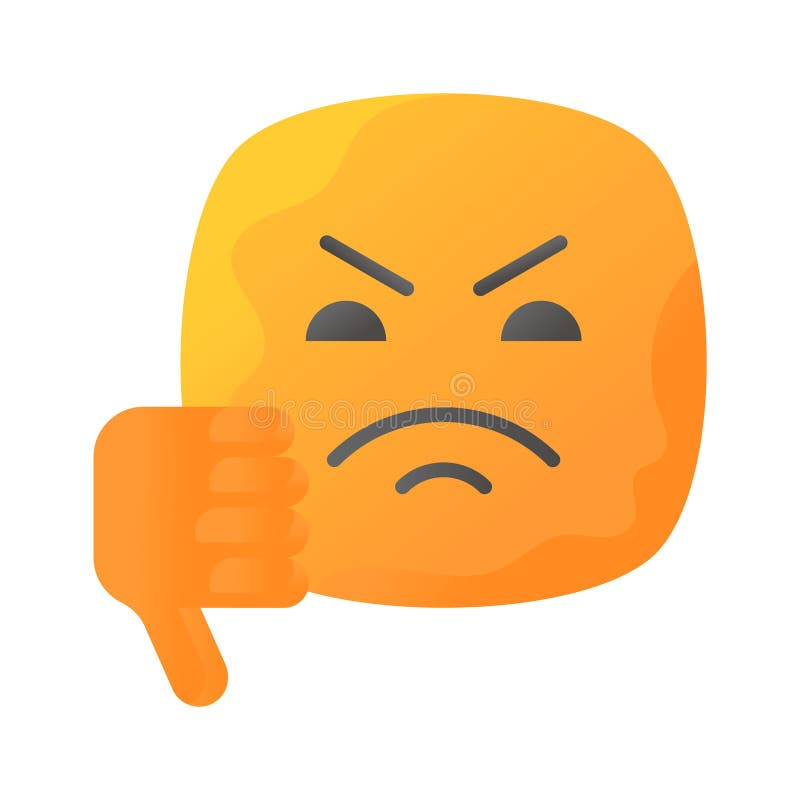 Check this Amazing Icon of Dislike Emoji, Unique and Creative Vector ...