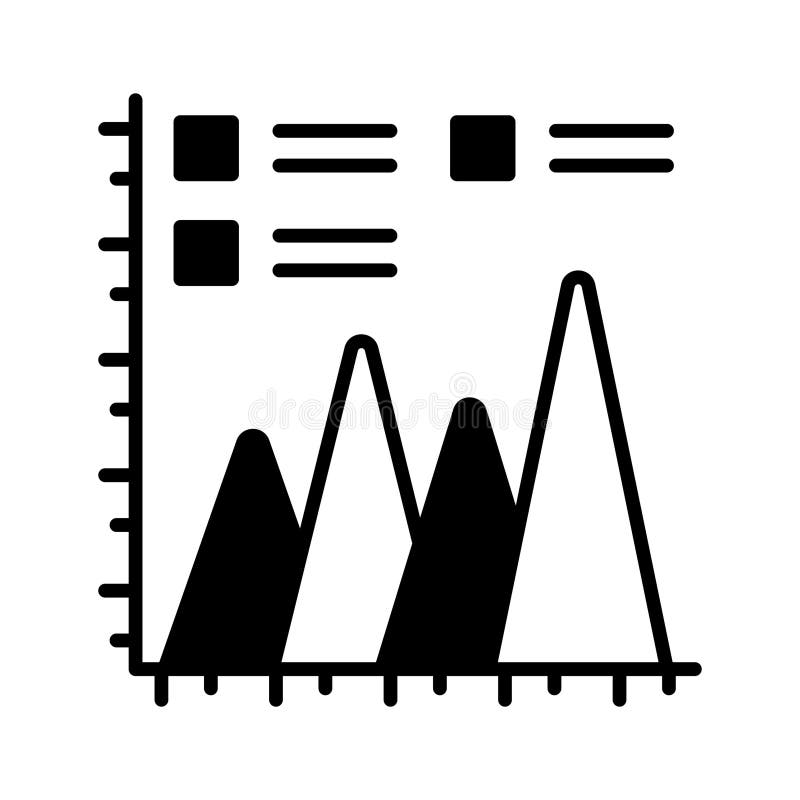 Check this Amazing Mountain Chart Vector Design in Trendy Style ...