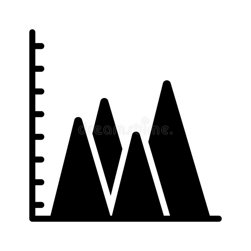 Check this Amazing Mountain Chart Vector Design in Trendy Style ...