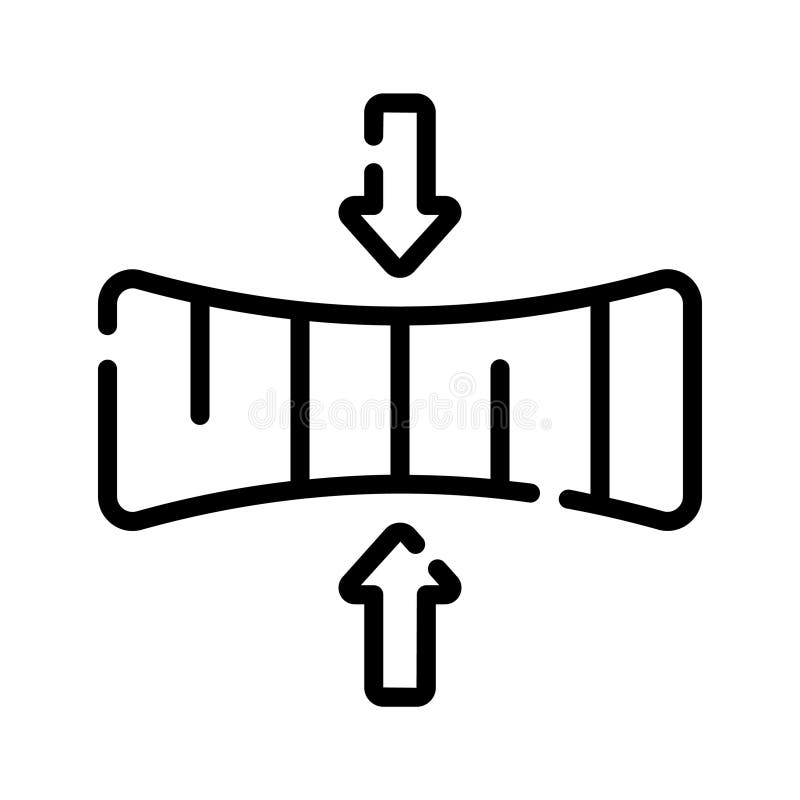 Check this Amazing Outline Style Icon of Force Stock Illustration ...