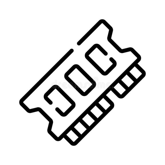 Check this Amazing Outline Style Icon of Ram Stock Vector ...